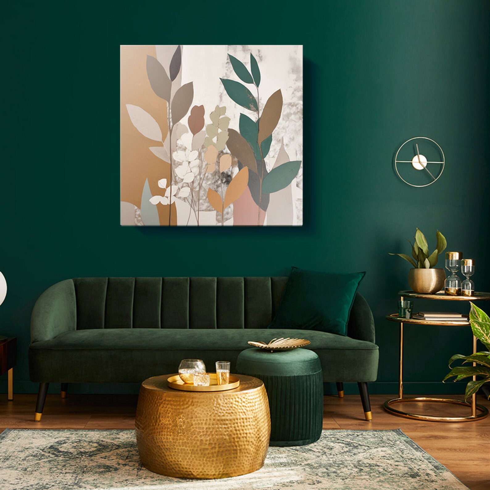 Large Aluminum Canvas Art Print - #3 of My Earth Tone Floral Series - Etsy