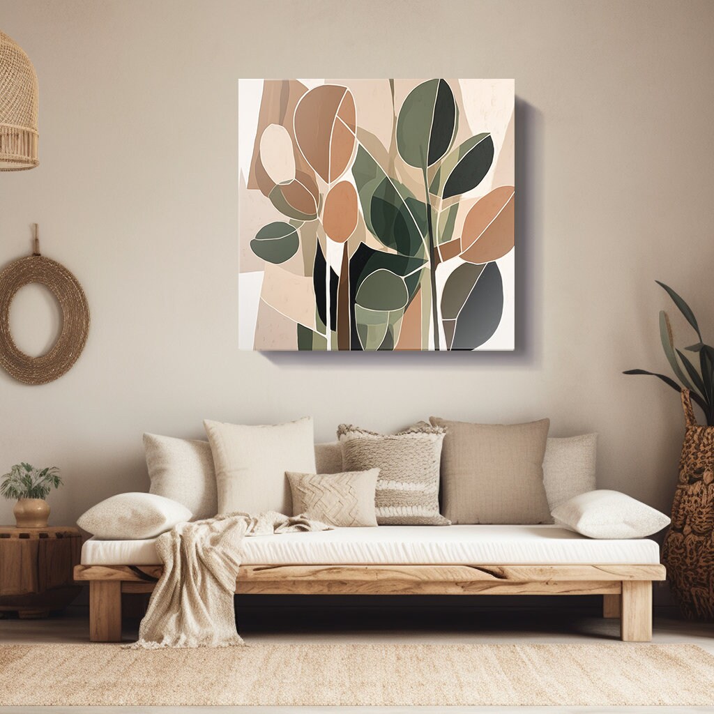 Large Aluminum Canvas Art Print 7 of My Earth Tone Floral Series - Etsy
