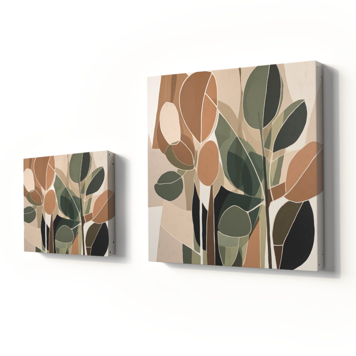 Large Aluminum Canvas Art Print - #7 of My Earth Tone Floral Series - Etsy