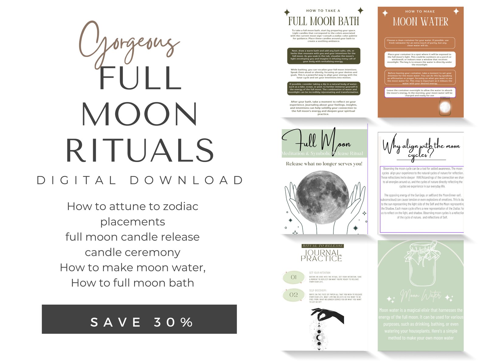 Full Moon Ceremony Full Moon Manifesting Moon Rituals Full Moon Journal ...