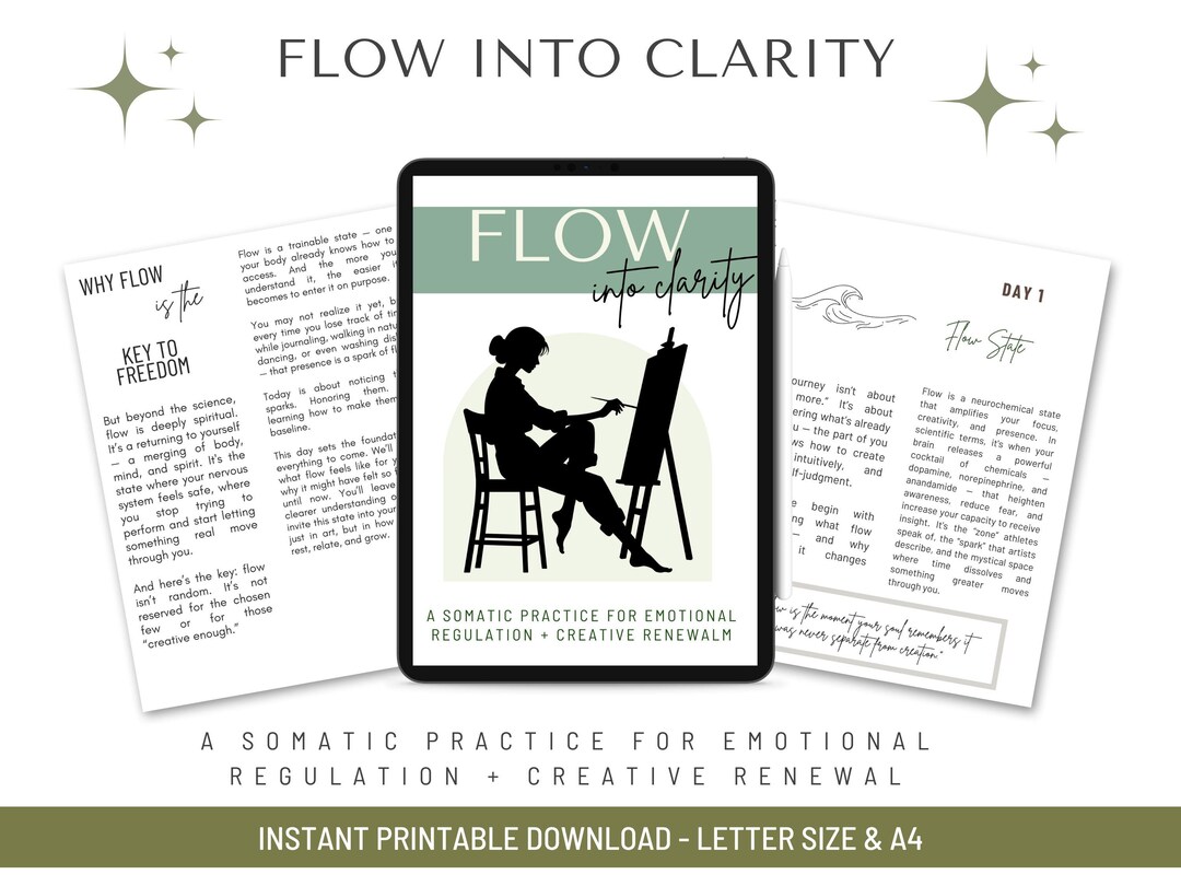 Flow Into Clarity | Somatic Journaling Workbook for Emotional ...