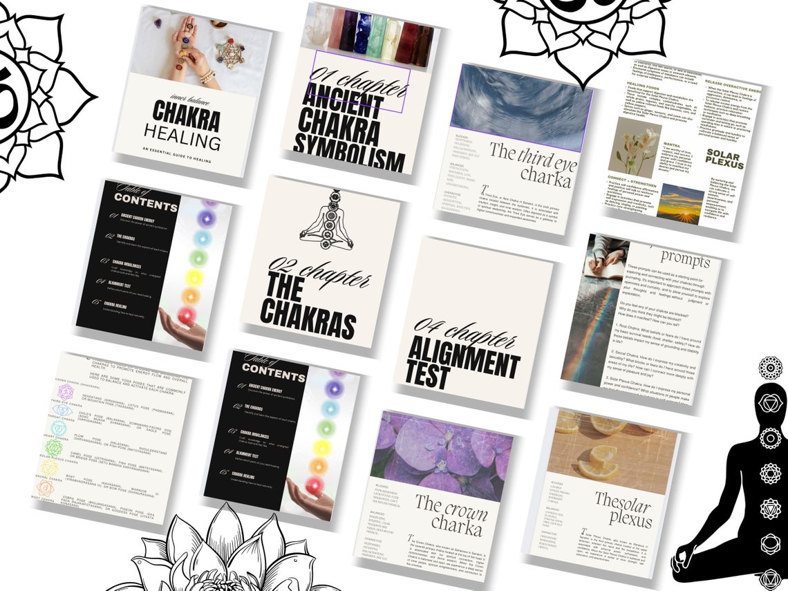 Chakra Healing Workbook Printable | 7 Chakra Energy Alignment Journal ...