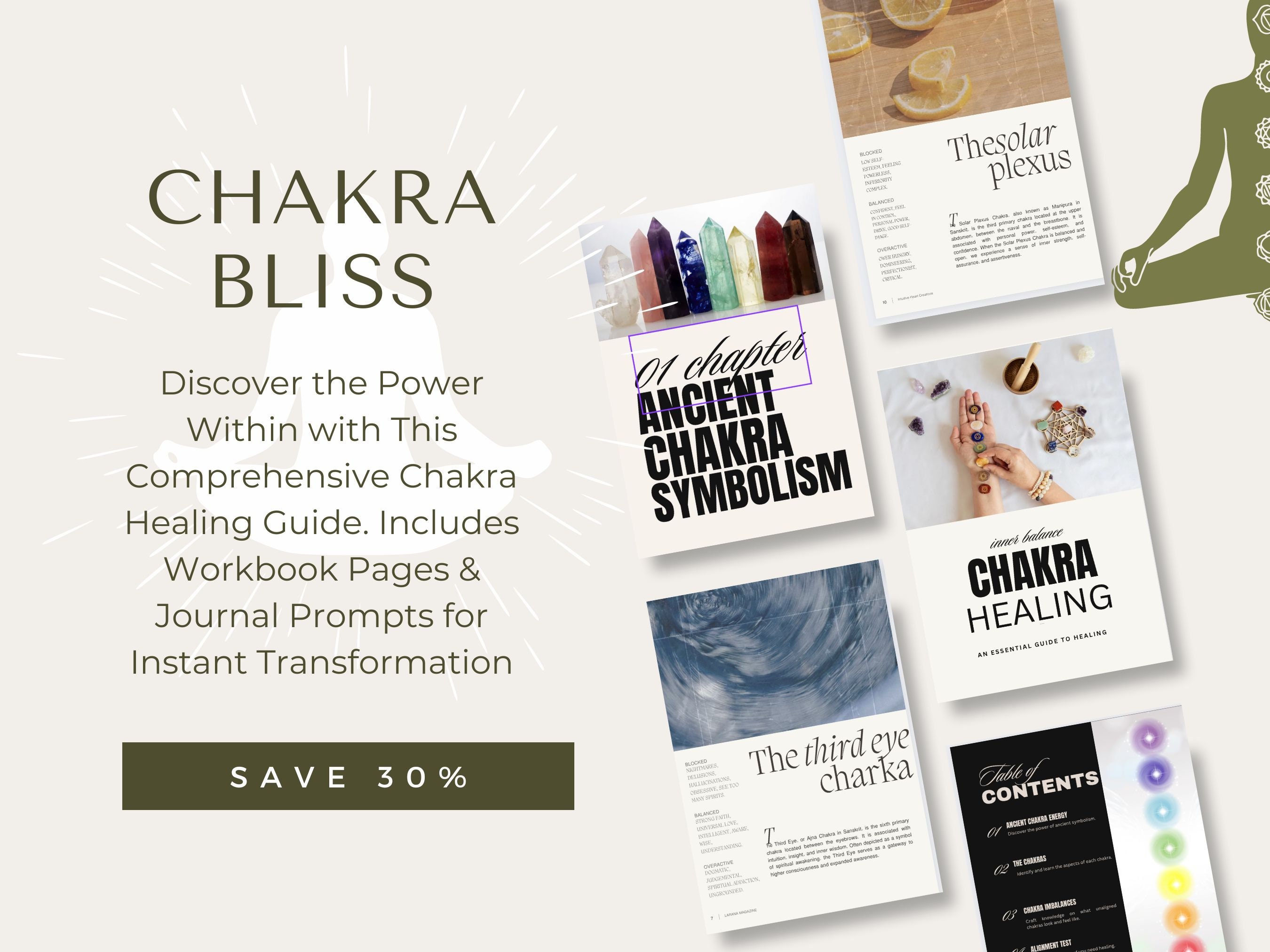 Chakra Healing Workbook Printable | 7 Chakra Energy Alignment Journal ...