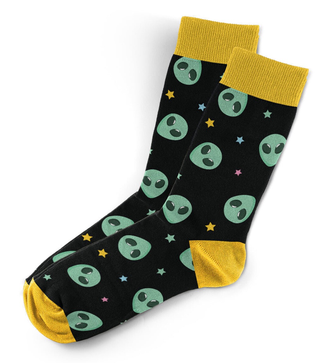 Fun Alien Patterned Novelty Crew Socks - Etsy