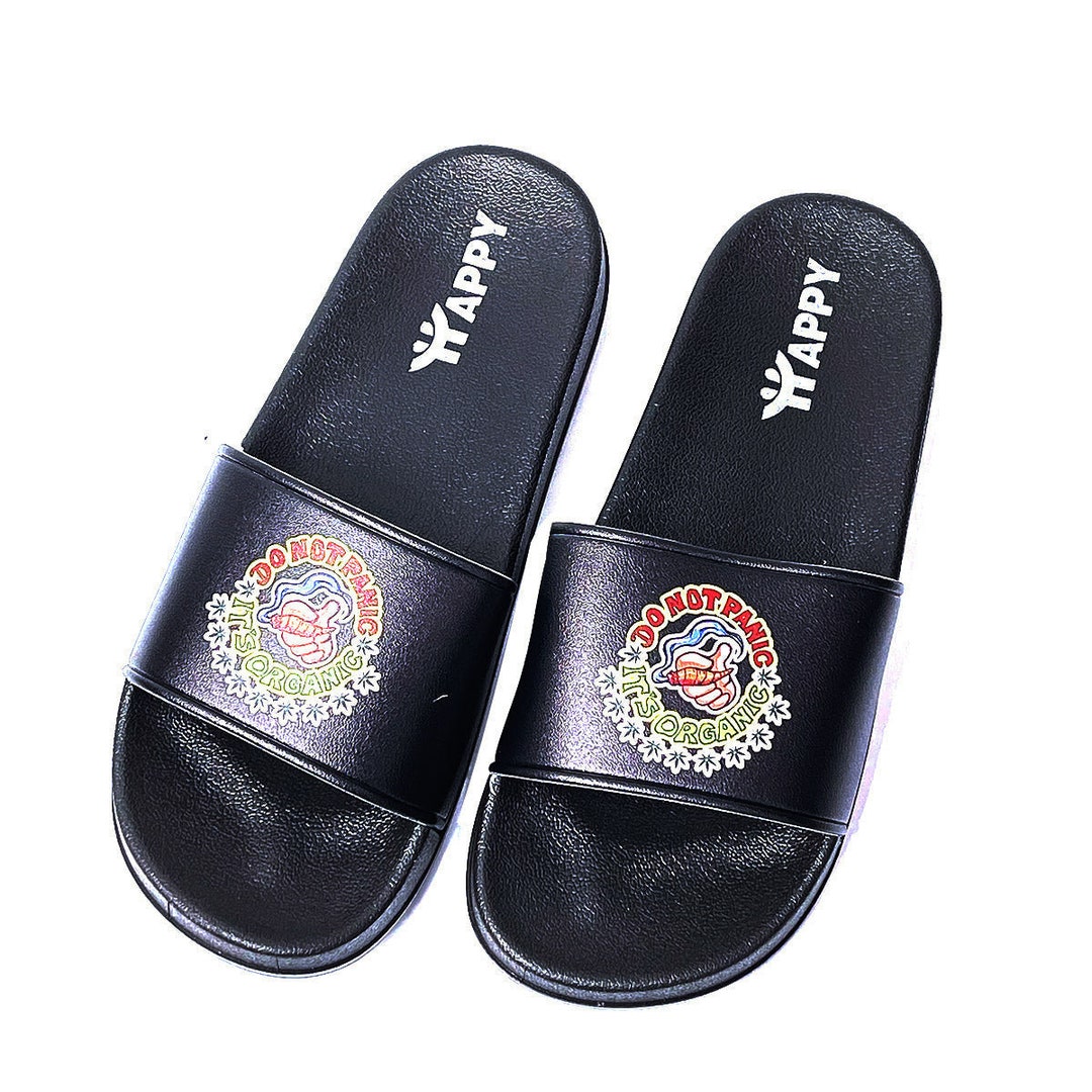 Do Not Panic Print Slide Sandals - Etsy