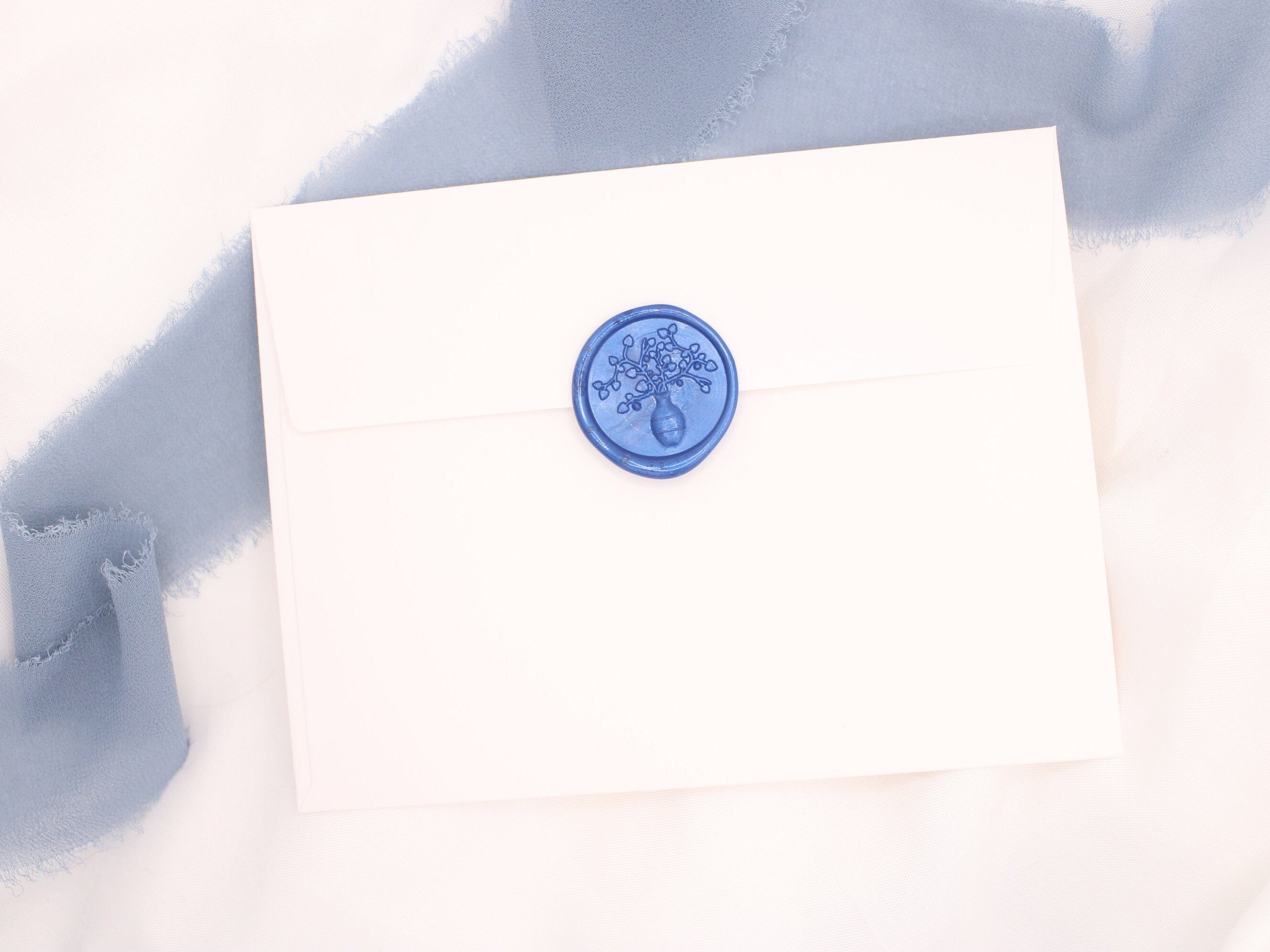Simple Will You Be My Something Blue Proposal Card With Wax Seal | With ...