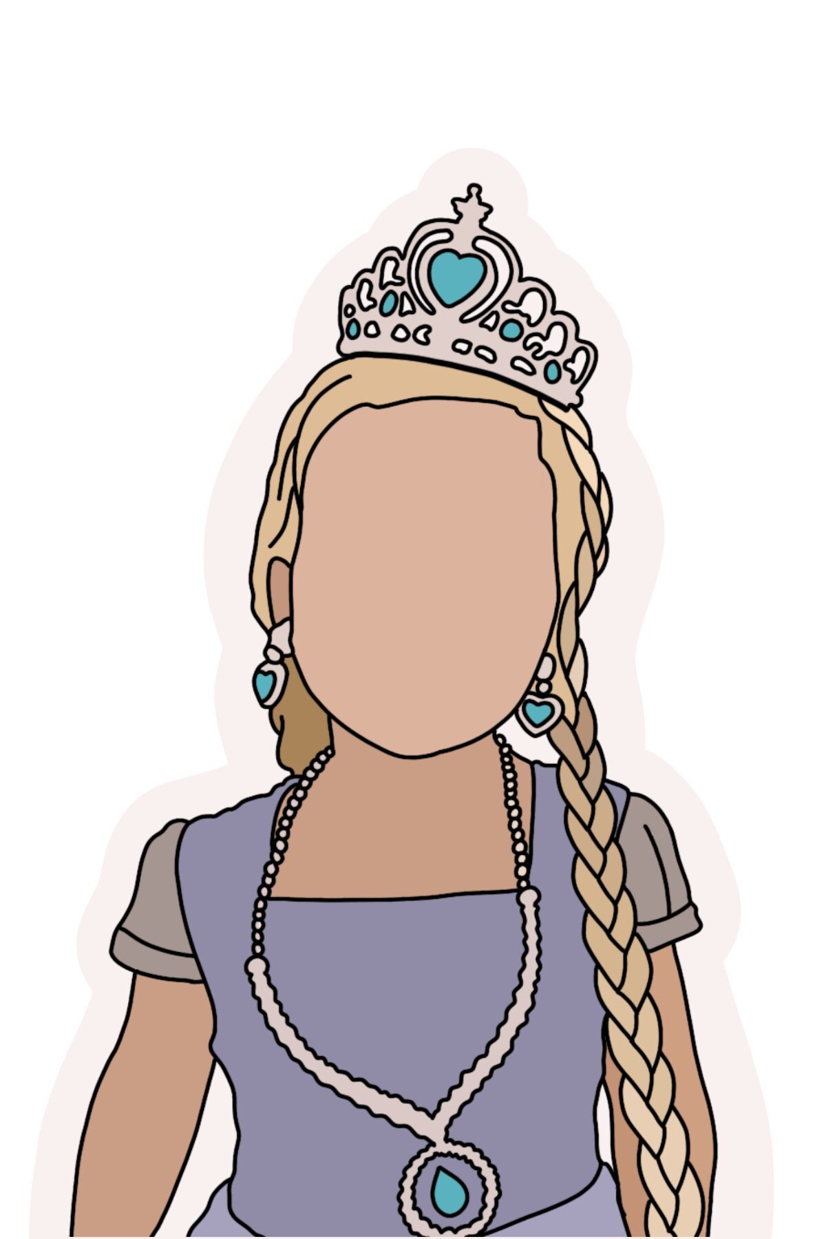 Faceless Portrait Digital Print - Etsy