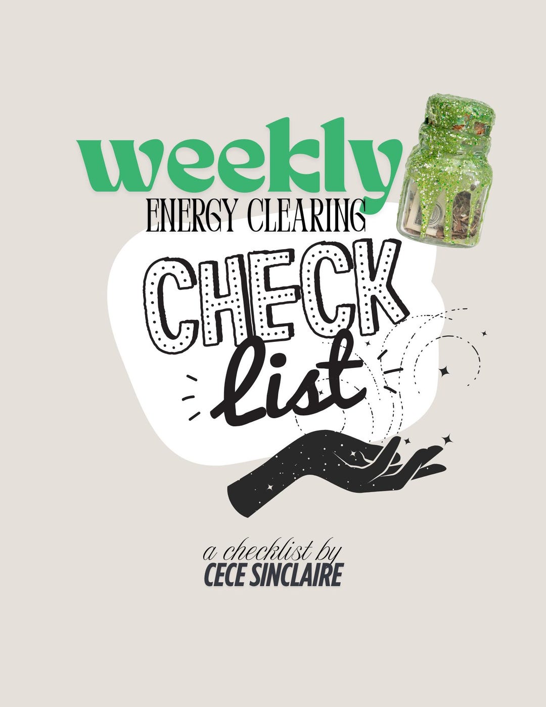 Weekly Energy Clearing Checklist by Cece Sinclaire - Keep Your ...