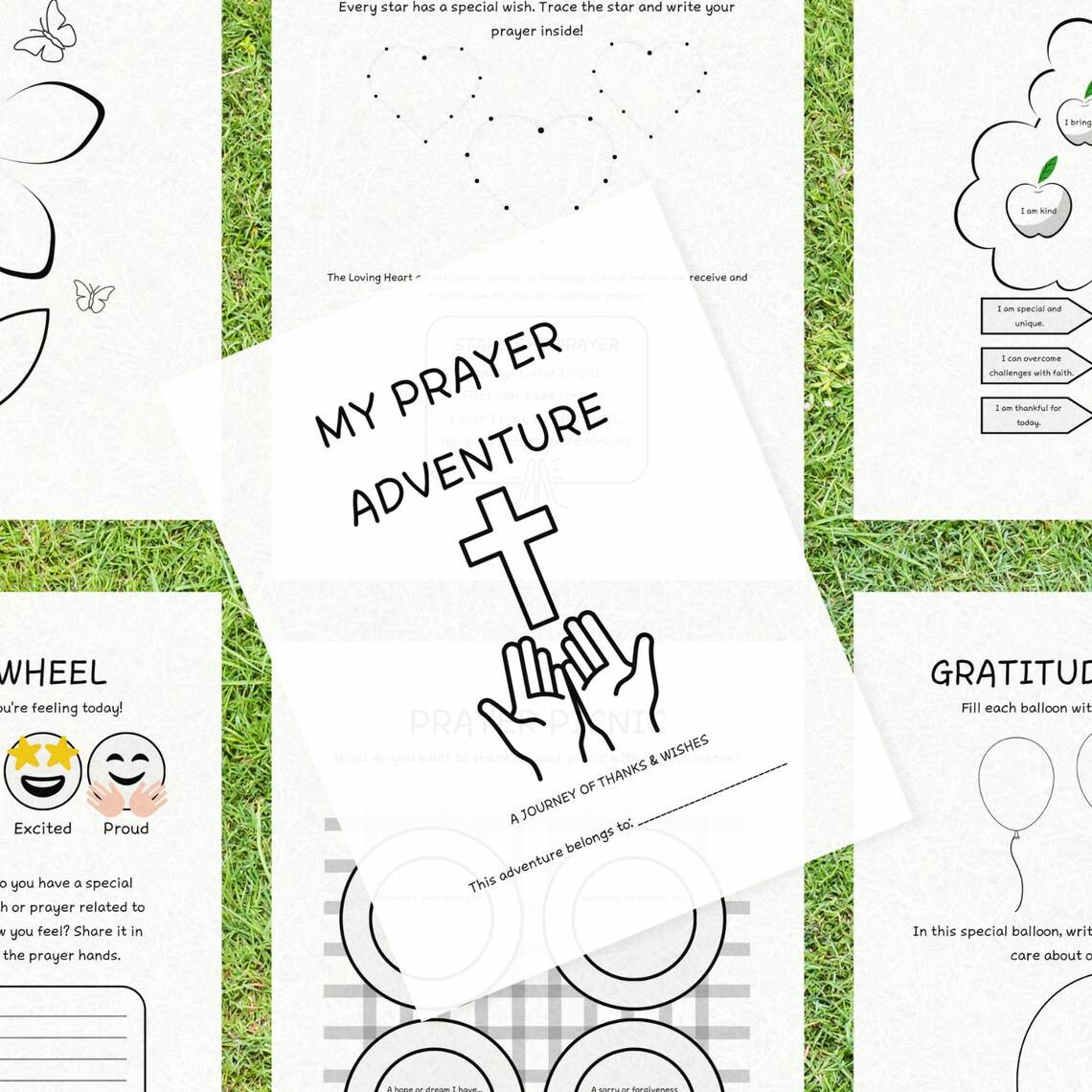 Kids Prayer Journal Printables | Daily Prayer Worksheet for Children ...