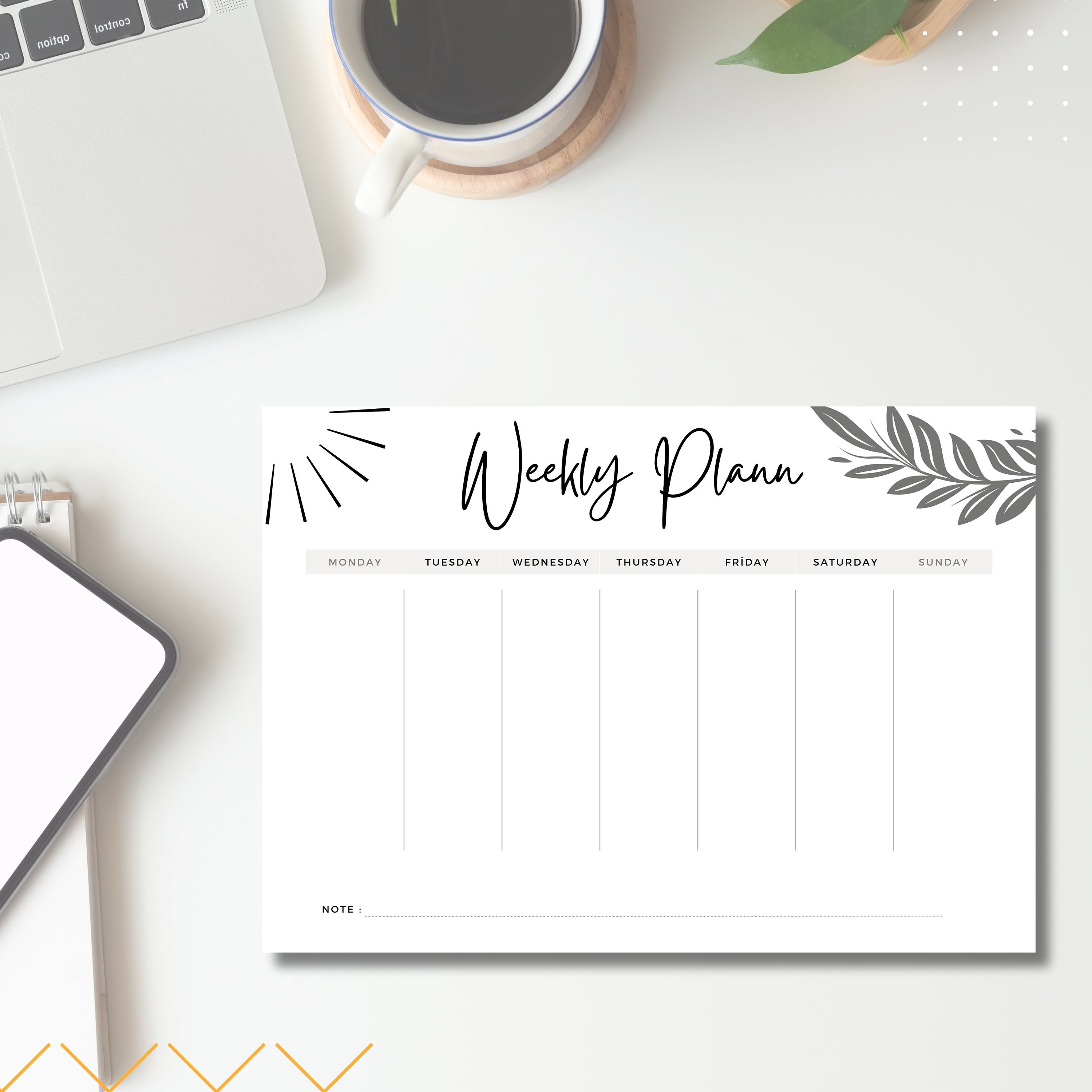 Weekly Schedule Template, Weekly Planner Printable, Homeschool Weekly ...