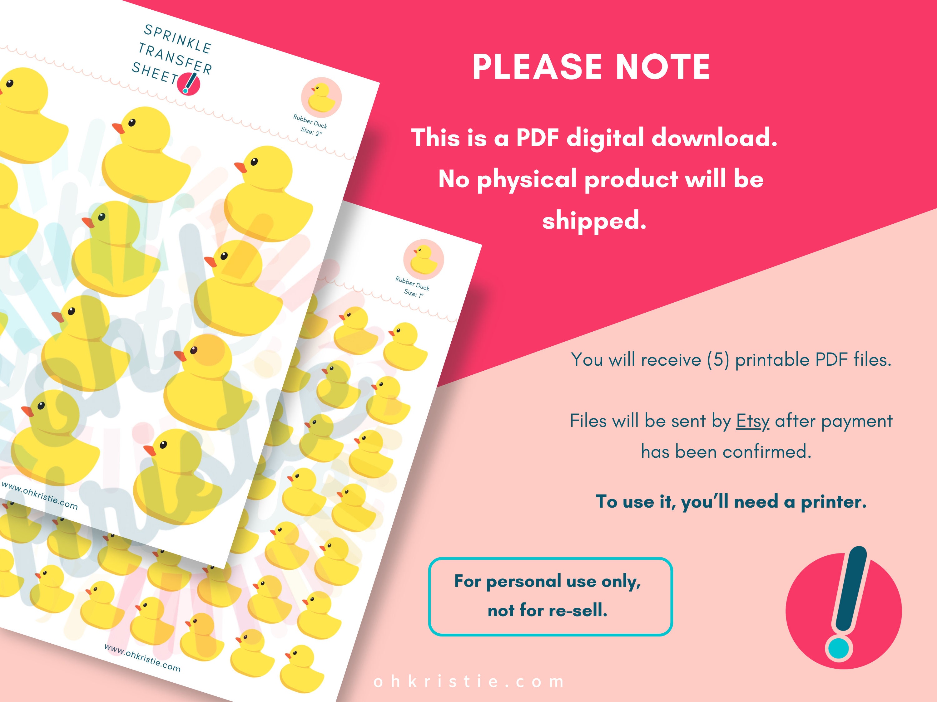 Rubber Duck Royal Icing Transfer Sheet Baby Shower Party - Etsy