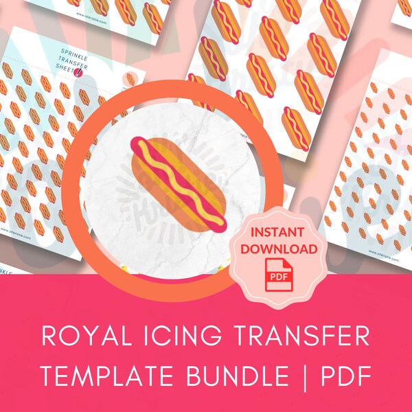 Ant Royal Icing Transfer Sheet Template Sprinkle PDF Download Printable ...