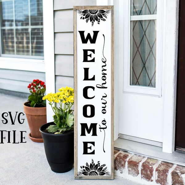 Vertical Welcome Svg - Etsy