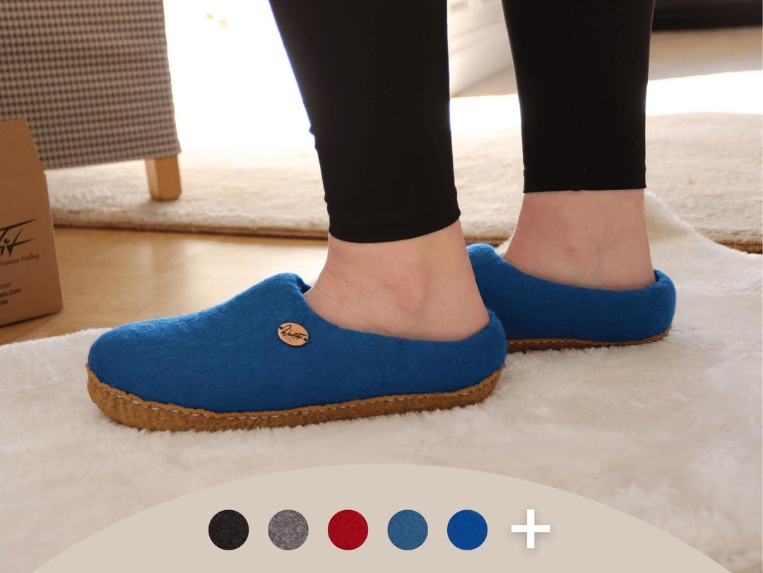 Woolfit Footprint With Rubber Sole | Barefoot Slippers for Women and ...