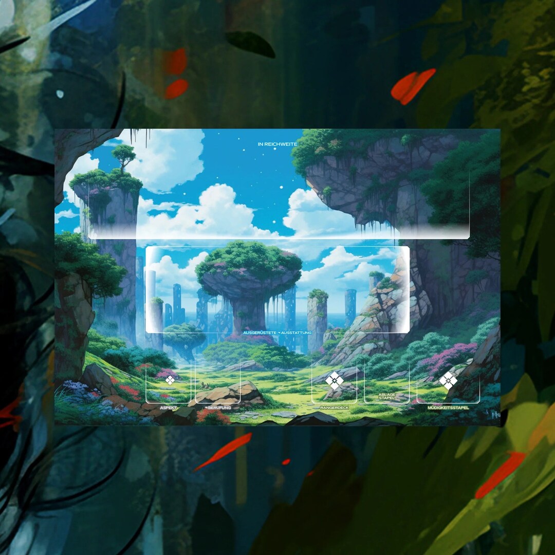 SOLARPUNK RANGER rock Ranger Plastic Playmat compatible With earthborne ...