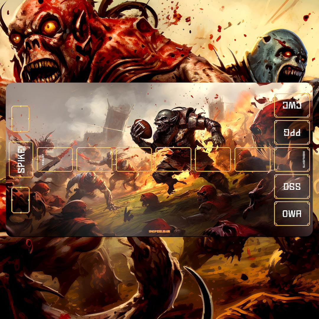 BLOOD TEAM: MANAGER "blood Brawl" Neoprene Playmat (compatible With ...