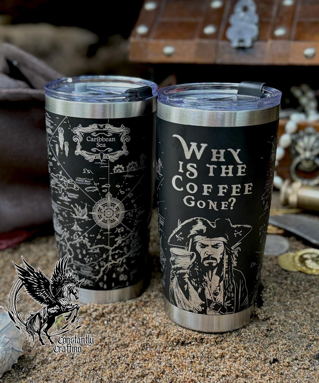 Why is the Coffee Gone? Pirates Coffee Caribbean - Etsy