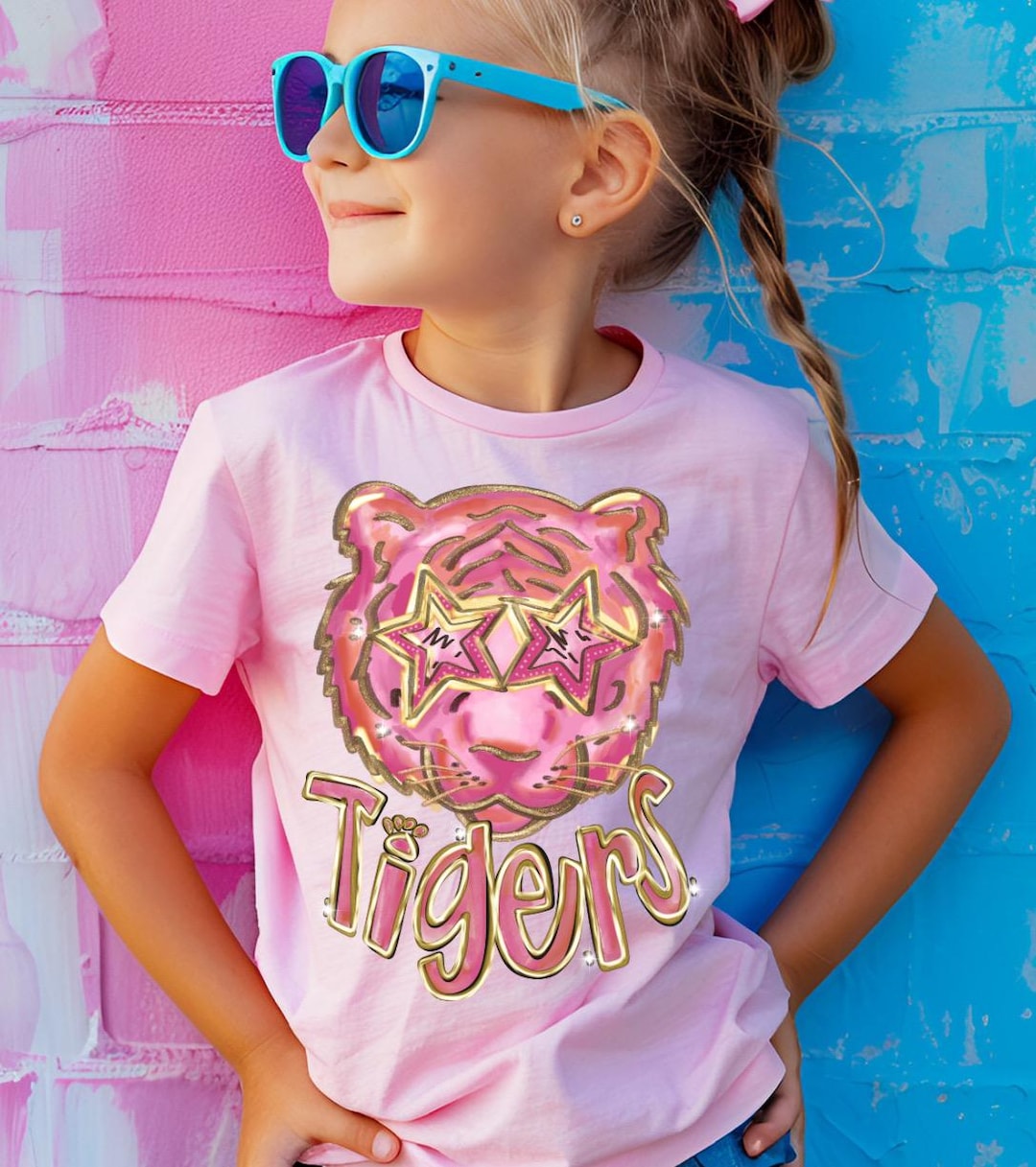 Pink Glitter Tigers Mascot PNG: Bougie Geaux Tigers (digital Download ...