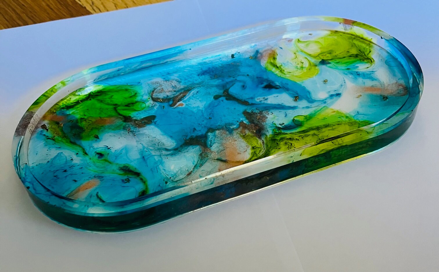 Handmade Resin Geo Tray - Etsy