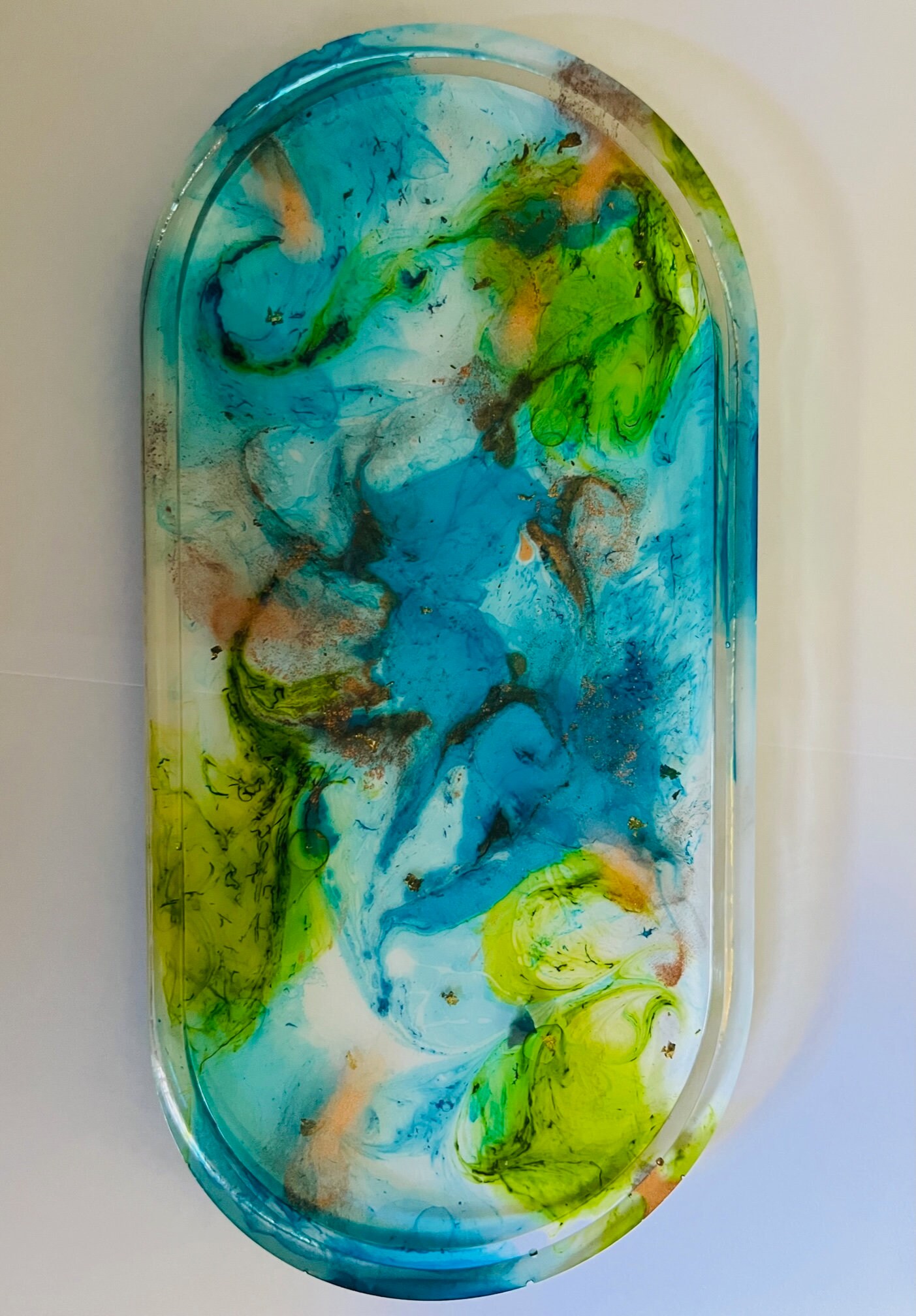 Handmade Resin Geo Tray - Etsy