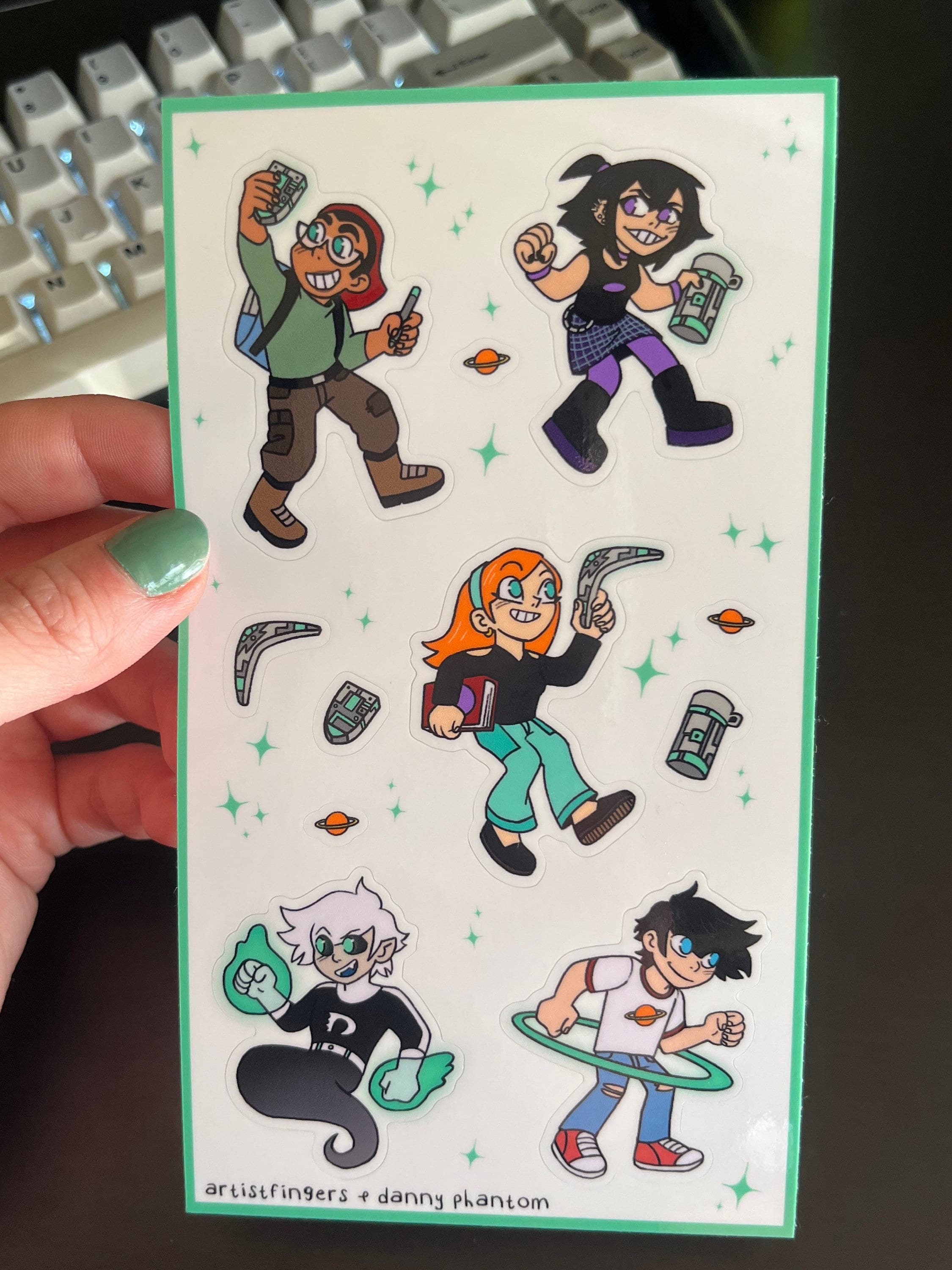 Vinyl Sticker Sheet - Danny Phantom Mini Stickers - Etsy