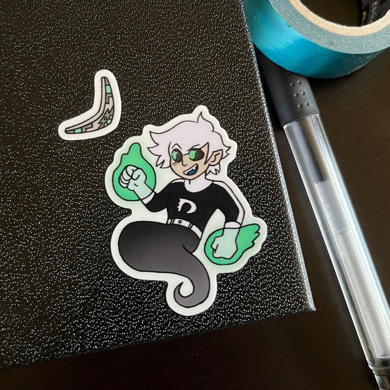 Vinyl Sticker Sheet - Danny Phantom Mini Stickers - Etsy