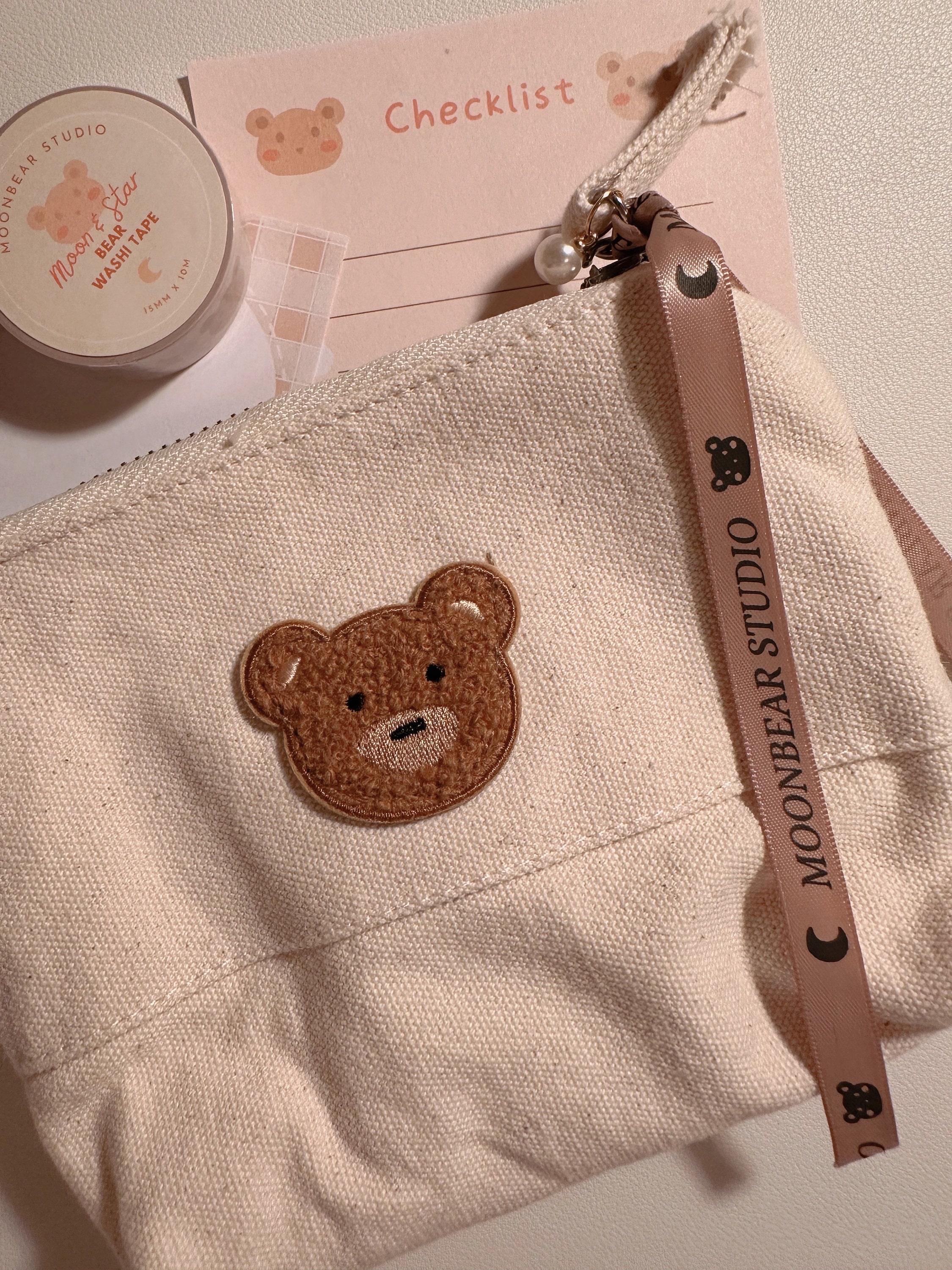 Cute Bear Small Pouch / Bag L Makeup Bag L Small Pouch L Small Travel ...