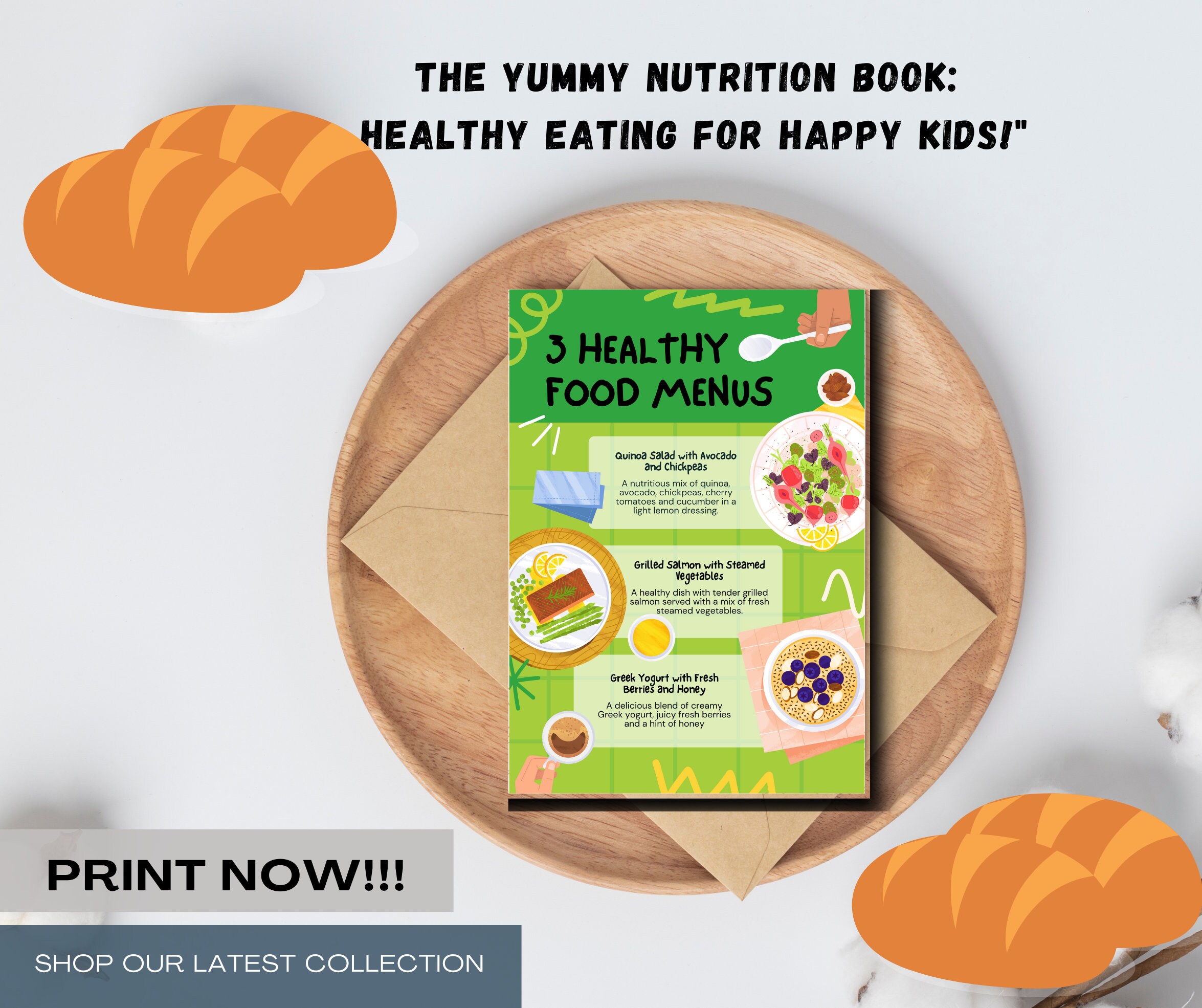 Kids Nutrition Bundle Editable Canva Template, Children, Education ...