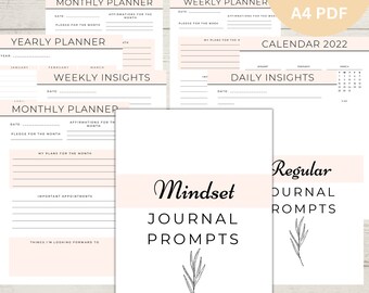 Mindfulness Printable Journal, Self-care Journal, Printable , THE ...