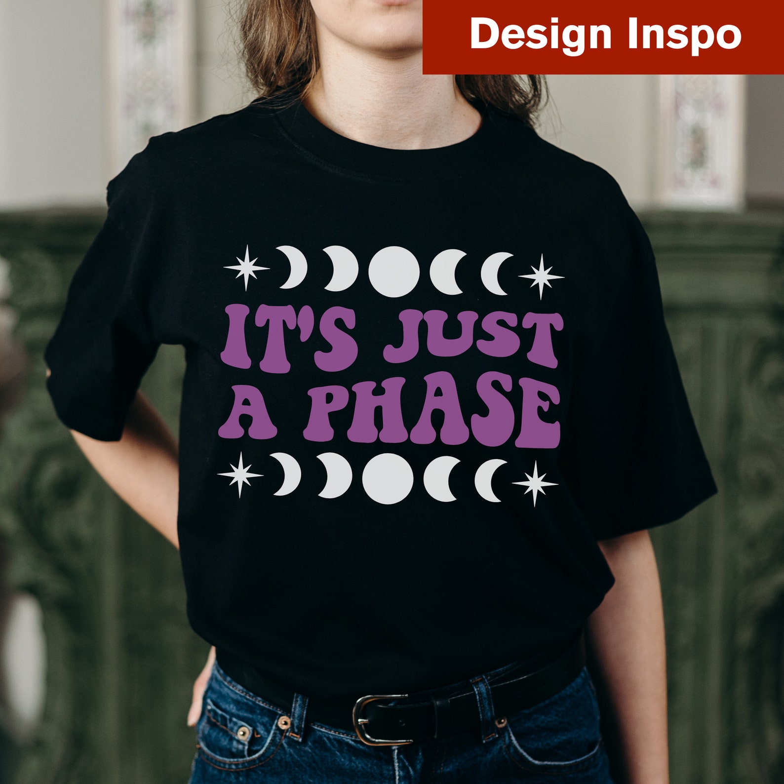 It's Just a Phase SVG PNG, Moon Phase SVG, Stages of the Moon, Cut File ...