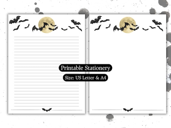 Free Printable Halloween Stationery