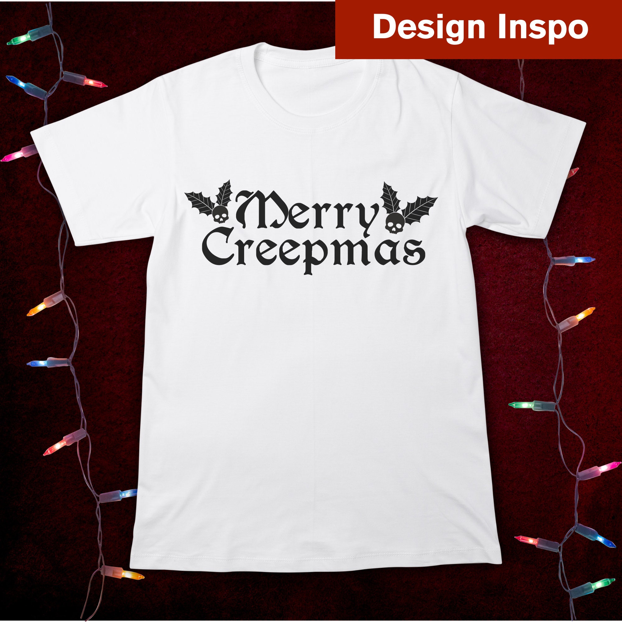 Gothic Merry Creepmas SVG PNG, Gothic Christmas SVG, Creepy Christmas ...