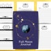Moon Planner Printable, Full Moon, Printable Journal, Phase Planner ...