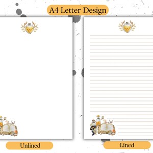Witch Potions Stationery, Printable Stationery, Graveyard, A4, US ...