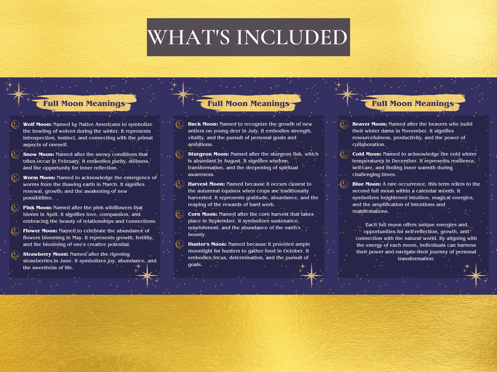 Moon Planner Printable, Full Moon, Printable Journal, Phase Planner ...