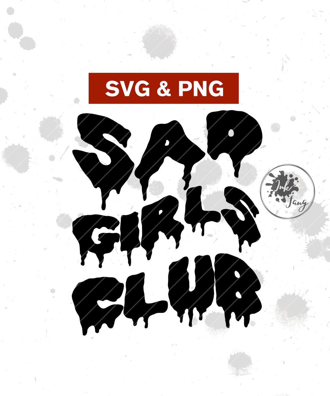 Sad Girls Club SVG, PNG, Depression Svg, Anxiety Svg, Gothic Svg, Cut ...