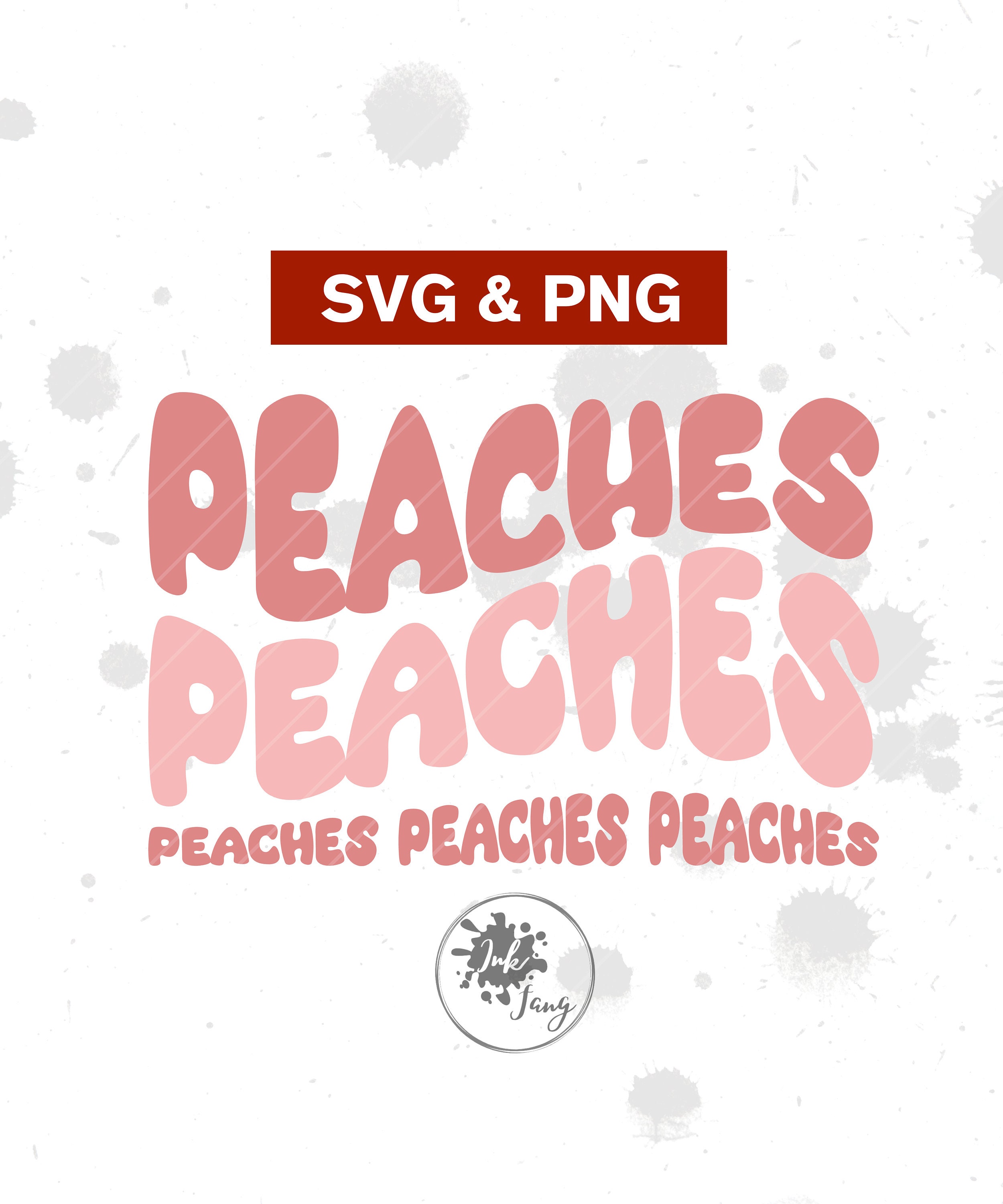 Peaches SVG Clipart, Peach Sublimation PNG, Cricut Cut File, Princess ...