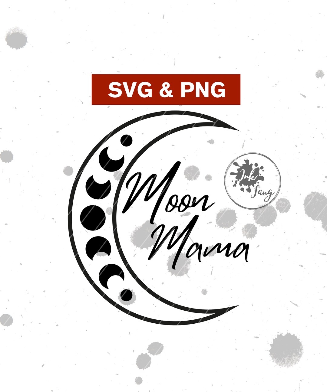 Boho Moon Mama SVG PNG, Moon Phase SVG, Cottagecore Svg, Cut File, File ...