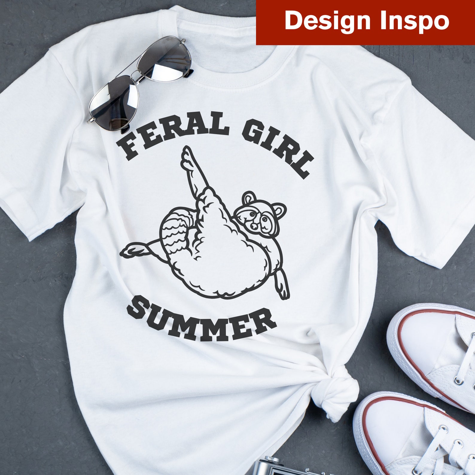 Feral Girl Summer Bundle, Feral Mama SVG, PNG, Raccoon, Feisty, Snarky, Sarcasm, Sublimation ...
