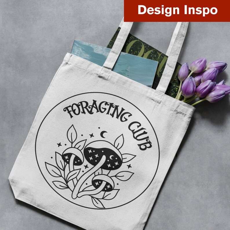 Mushroom SVG PNG Mushroom Clipart Cottage Core SVG Boho - Etsy