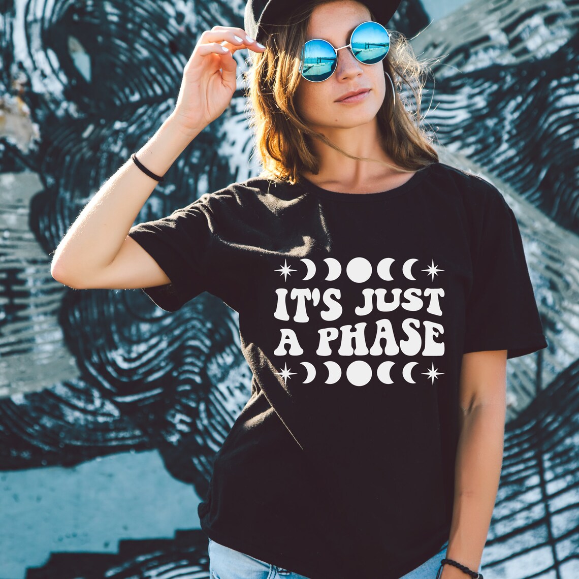 It's Just a Phase SVG PNG Moon Phase SVG Stages of the - Etsy
