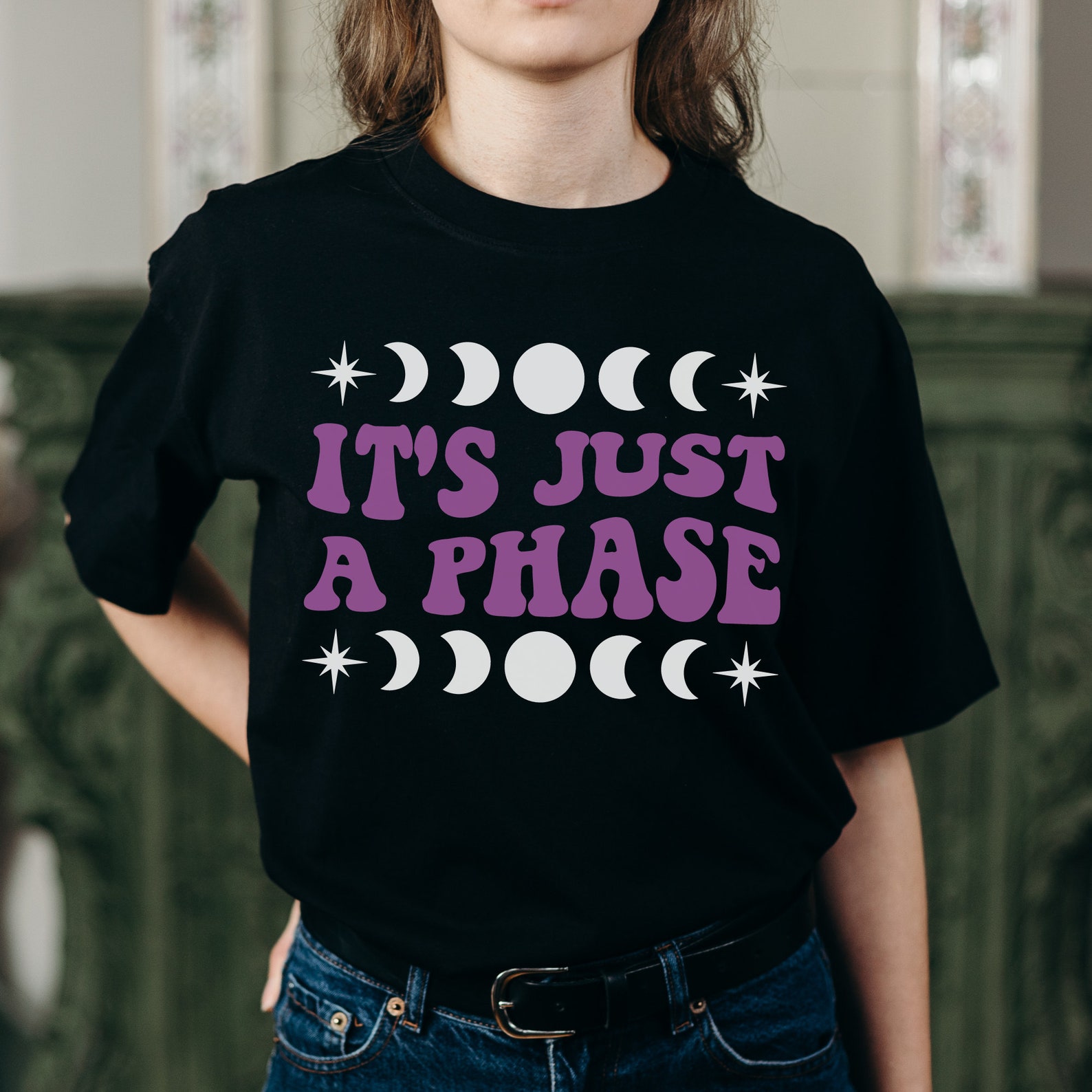It's Just a Phase SVG PNG Moon Phase SVG Stages of the - Etsy