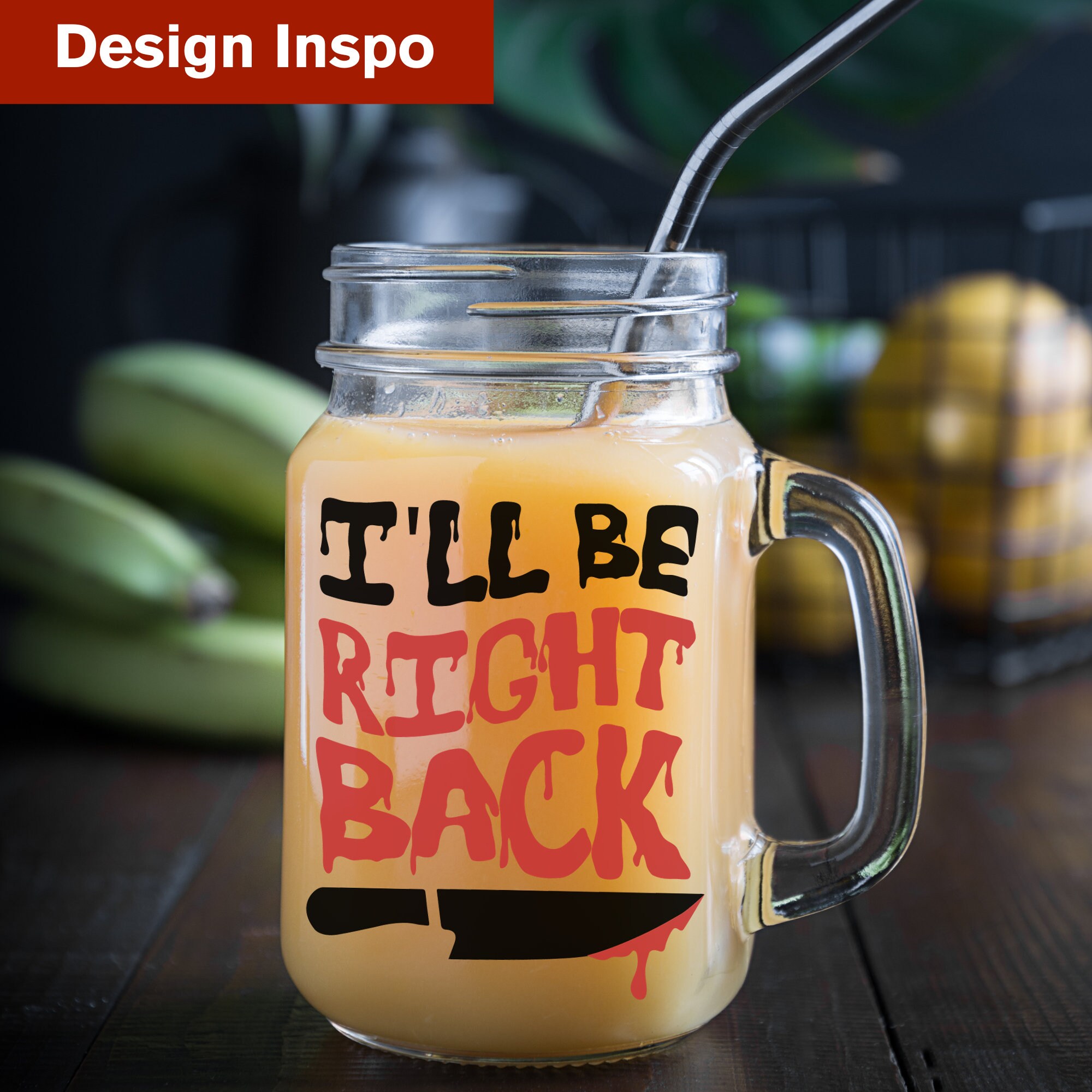 Horror Movie SVG Be Right Back PNG, Bloody Knife SVG, Clipart File ...