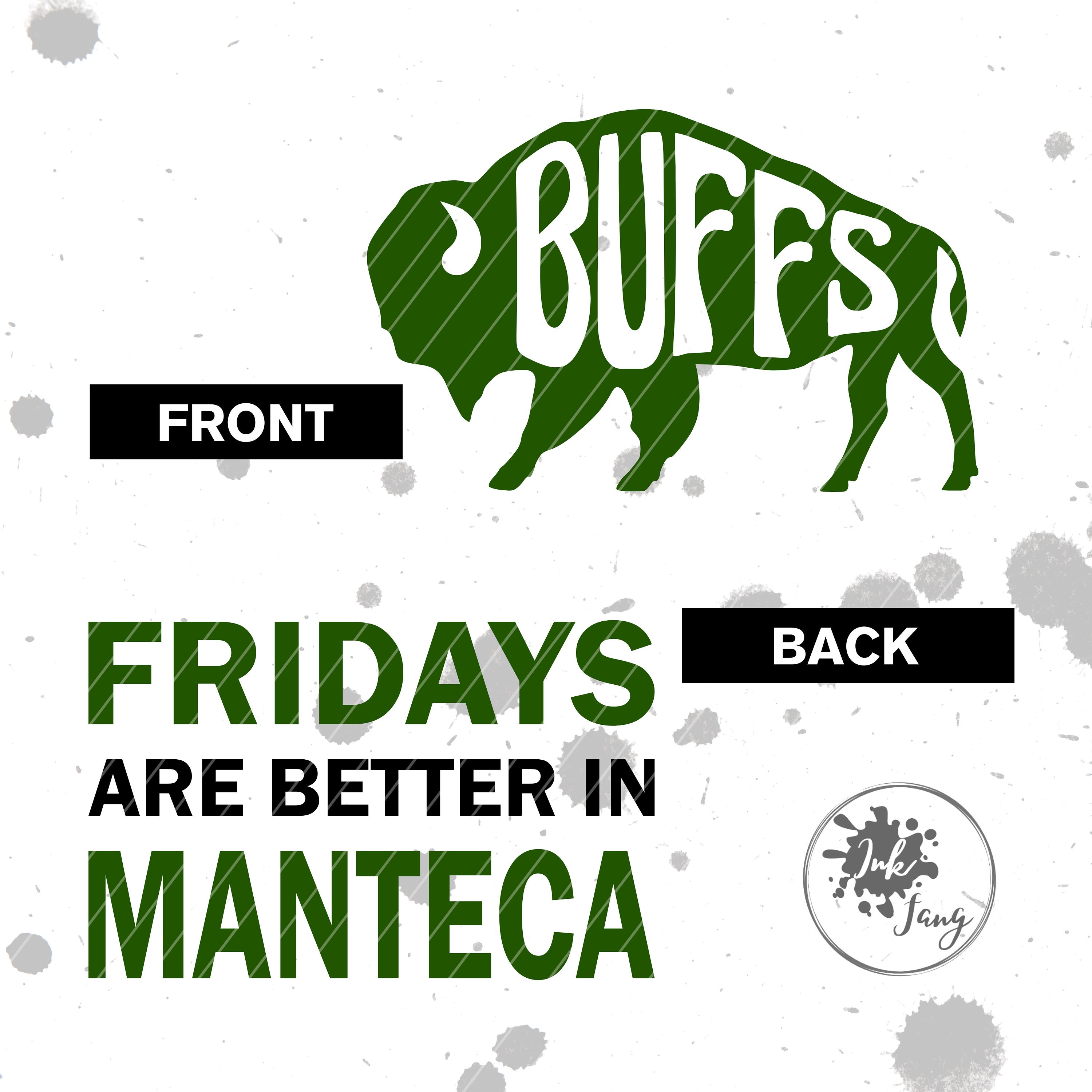 Manteca High Buffalos SVG PNG BUFFS - Etsy