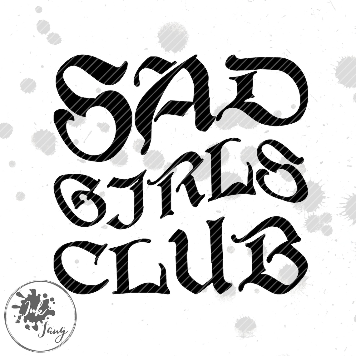 Sad Girls Club SVG PNG Depression Svg Anxiety Svg Gothic - Etsy