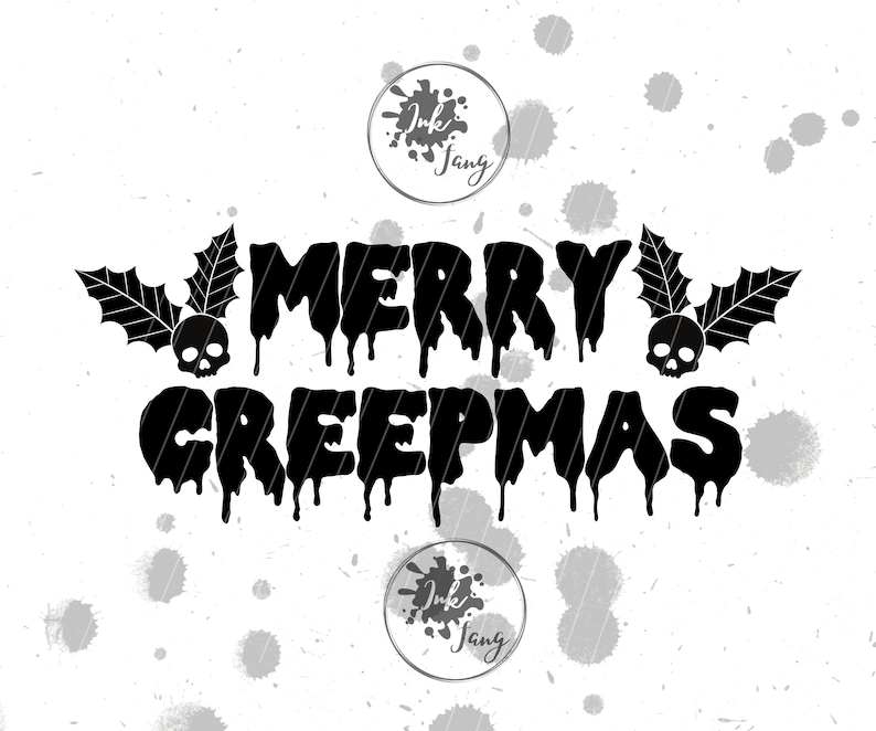 Merry Creepmas SVG PNG Gothic Christmas SVG Creepy Christmas - Etsy