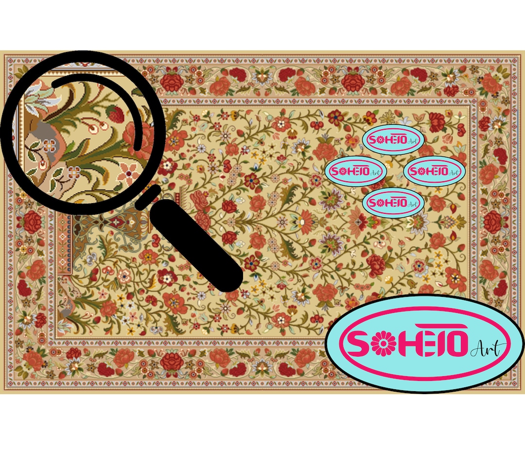 Arabesque Carpet Map Design (digital Download) - Etsy