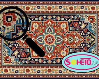 Patterned Rug / Patterns Digital / Plan / Carpet Map / Rug / Map ...