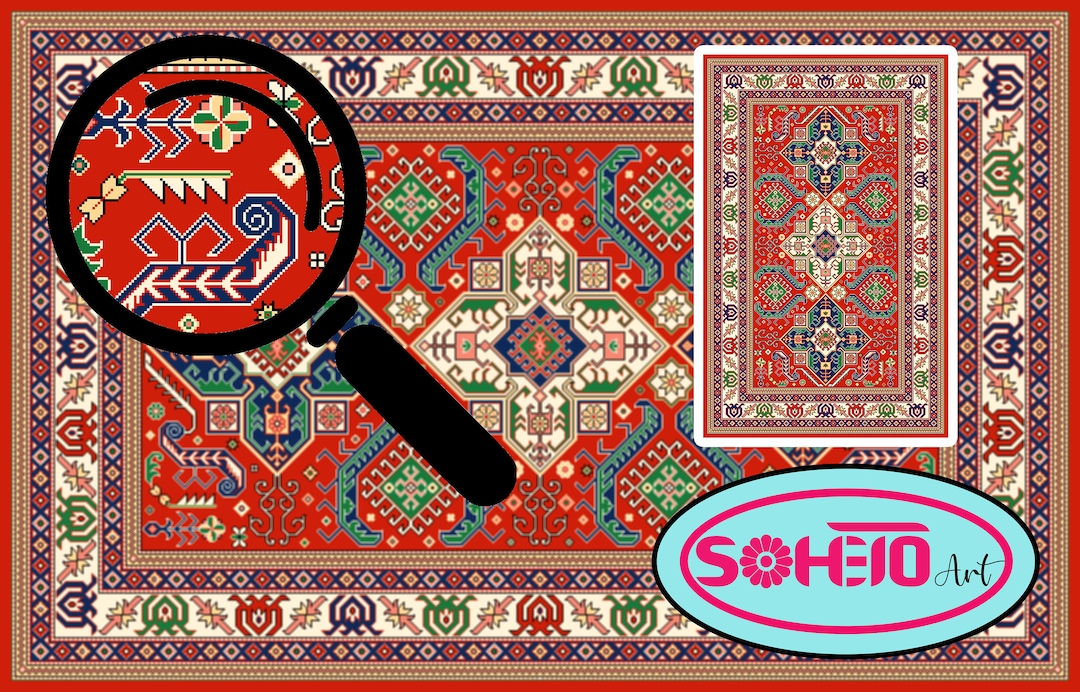 Arabesque Carpet Plan, Woven Rug Map (digital Download) - Etsy