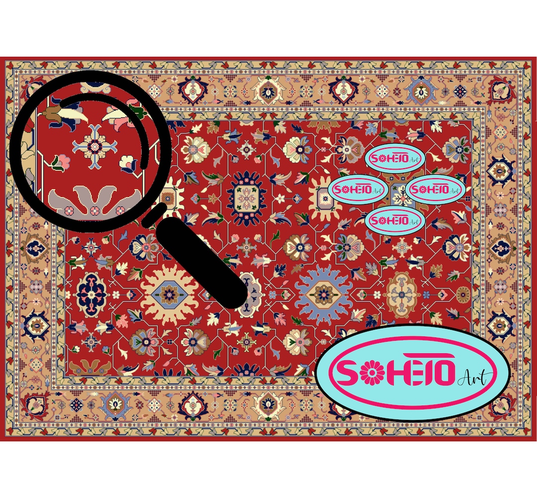 Patterned Rug / Patterns Digital / Plan / Carpet Map / Rug / Map ...